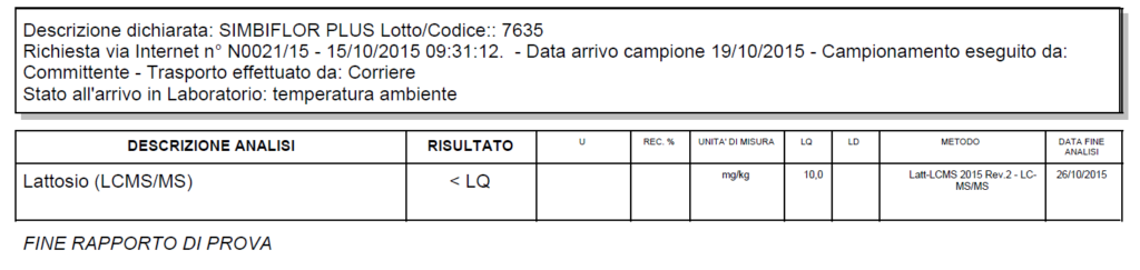 Simbiflor Plus, senza glutine e senza lattosio - Laerbium pharma